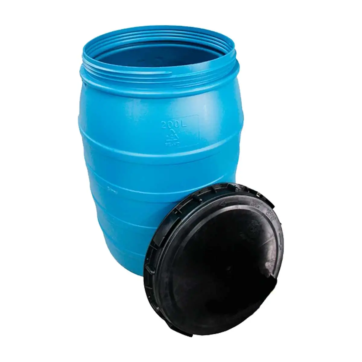 Bombona 200 Litros Azul com Rosca PEAD - Loja Proposto